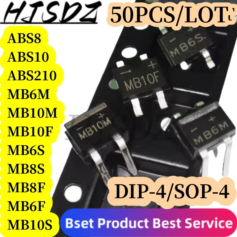 Bridge-Rectifiers-50PCS-LOT-ABS10-SOP-4-SMD-ABS210-ABS8-MB6M-MB10M ...