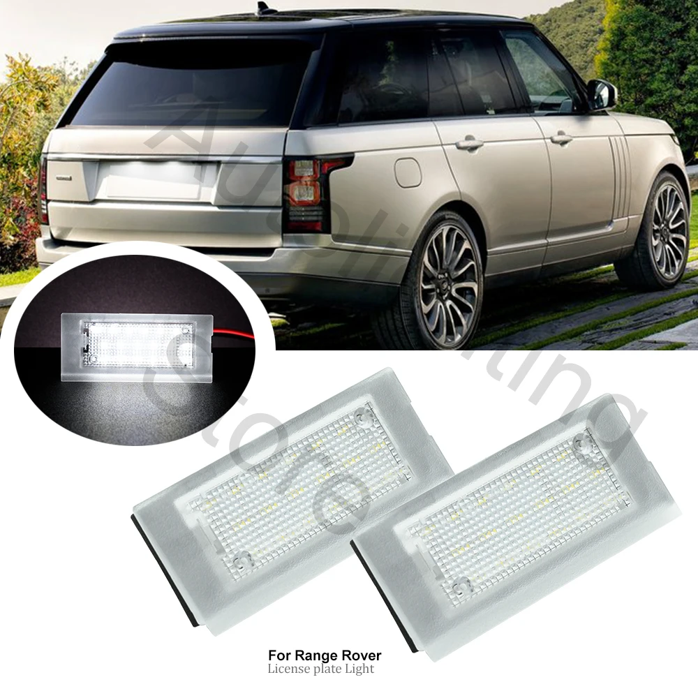 2pcs Car Led License Number Plate Light For Range Rover L322 2003-2012 ...