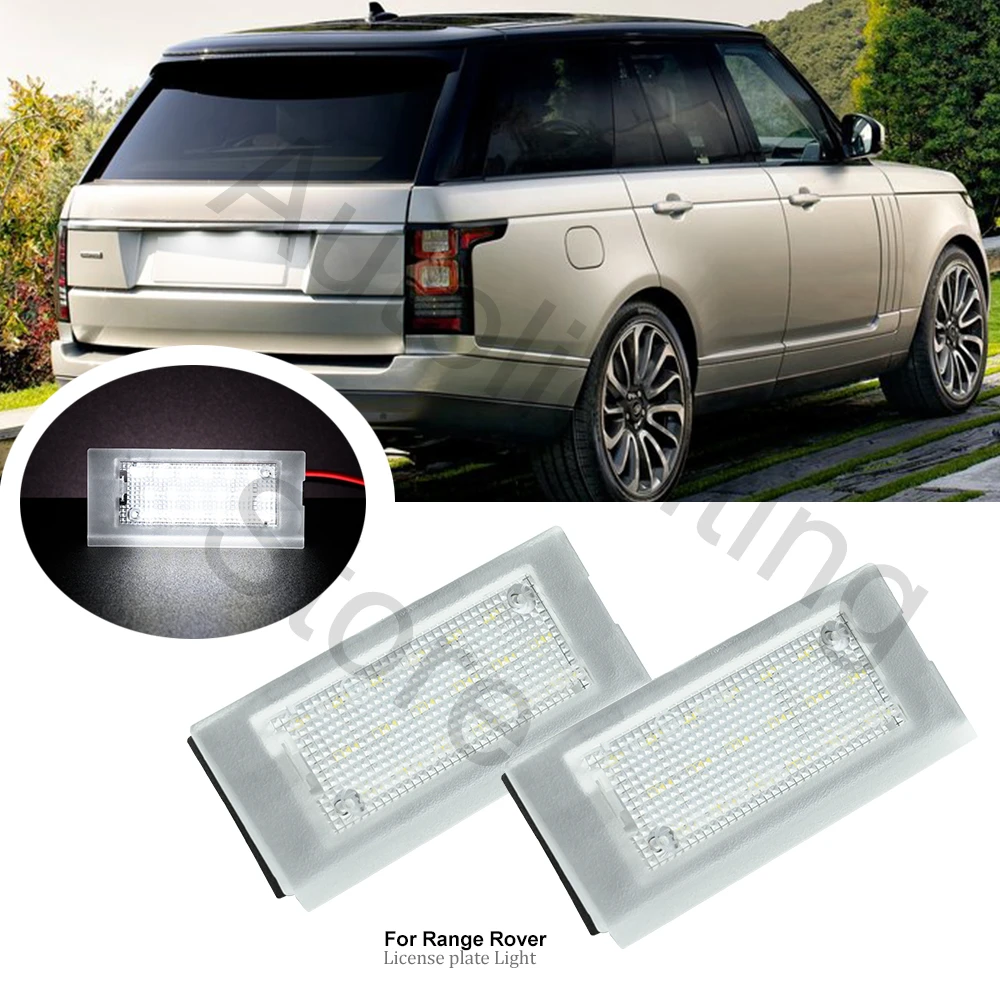 2pcs Car Led License Number Plate Light For Range Rover L322 2003-2012 ...