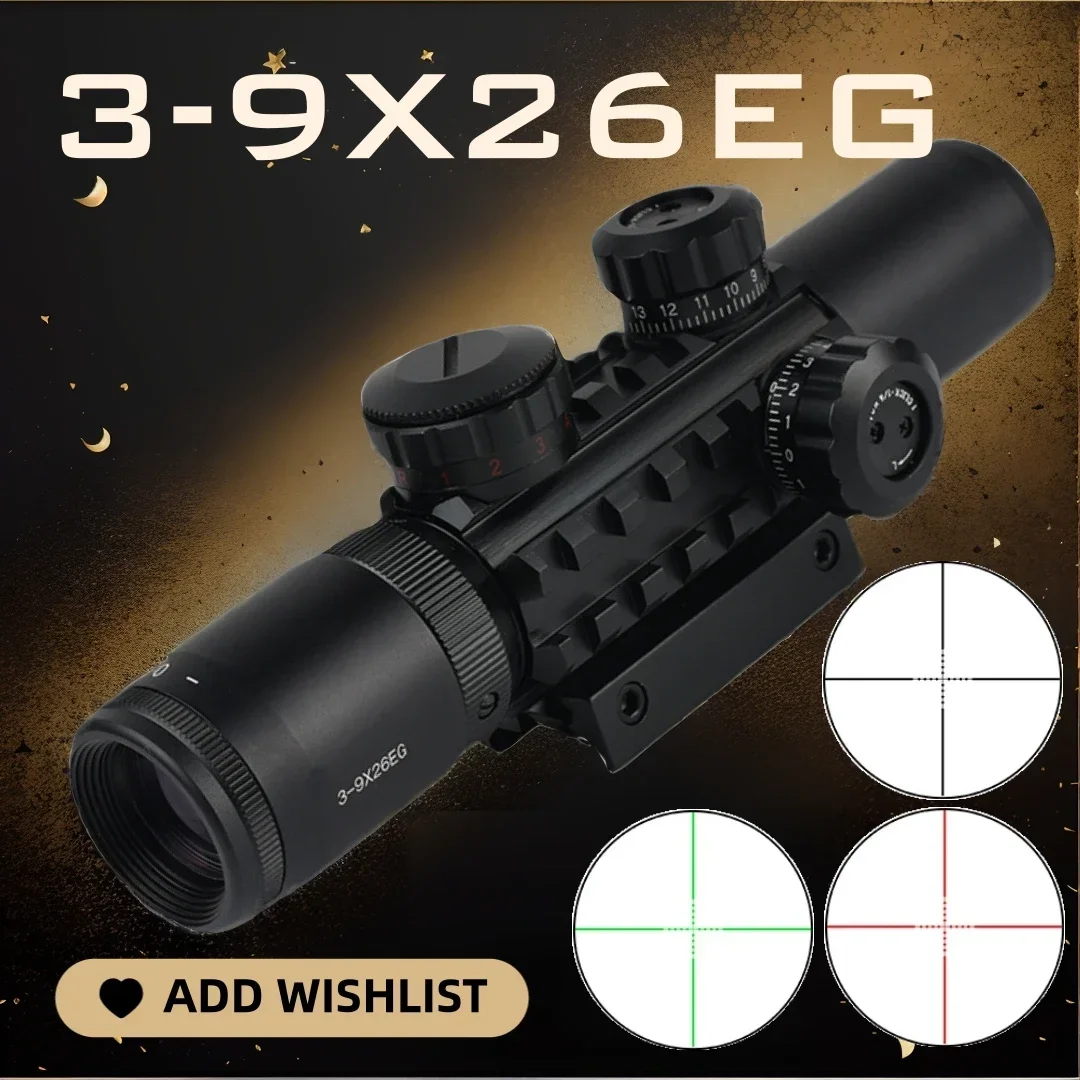Tactical-Riflescope-for-Airsoft-Air-Glock-AR15-Mildot-Range-Finder ...