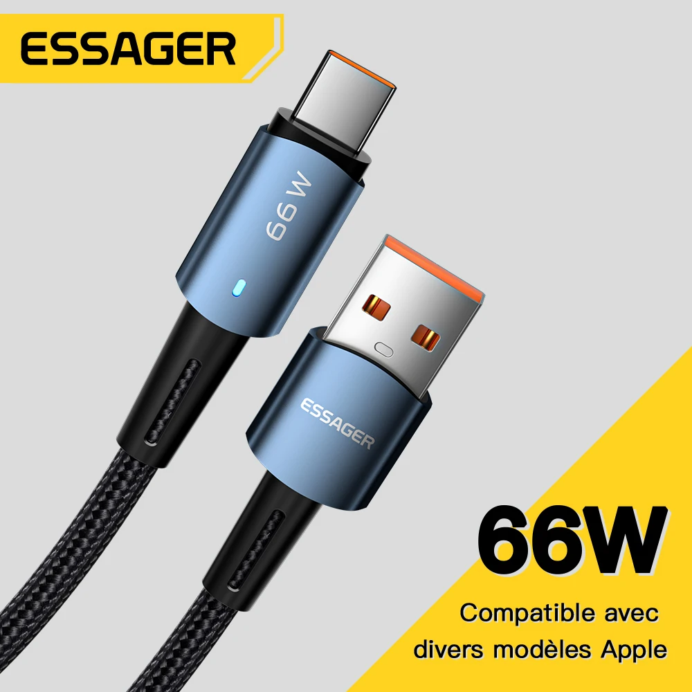 Essager 6a Usb C Cable 66w Usb Type C Cable Fast Charging Cable Type C ...