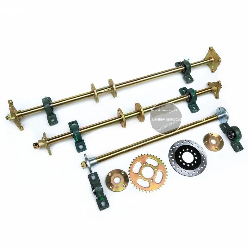 610mm M8*3 Wheel Hub Rear Axle Assy With 428# 37t Sprocket 160mm Disc ...