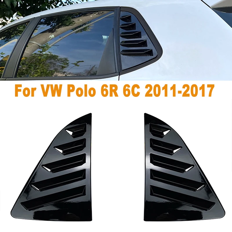 Car Rear Window Shutter Cover Trim Window Louver Side Vent Trim Auto ...