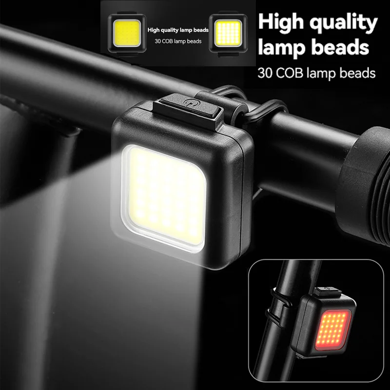 2024-Bicycle-Front-Rear-Mini-LED-Light-Set-USB-Rechargeable-Cycling ...