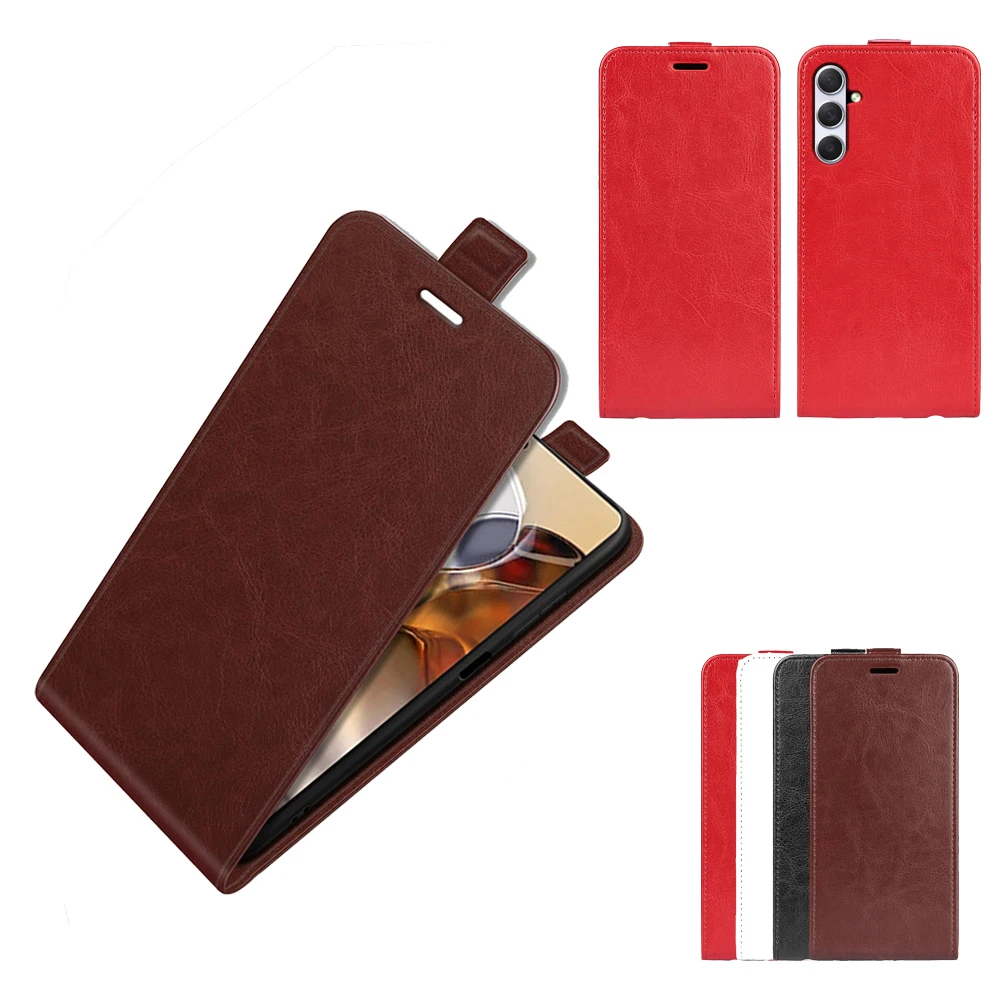 For-Samsung-Galaxy-M14-5G-Case-Flip-Vertical-Leather-Phone-Cover-For ...