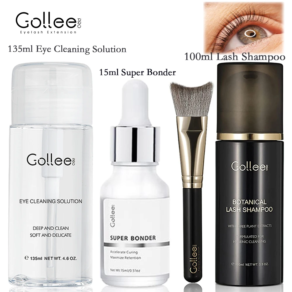 Gollee-Eyelash-Foam-Cleaner-100ml-for-Clean-Cosmetics-with-Soft-Brush ...