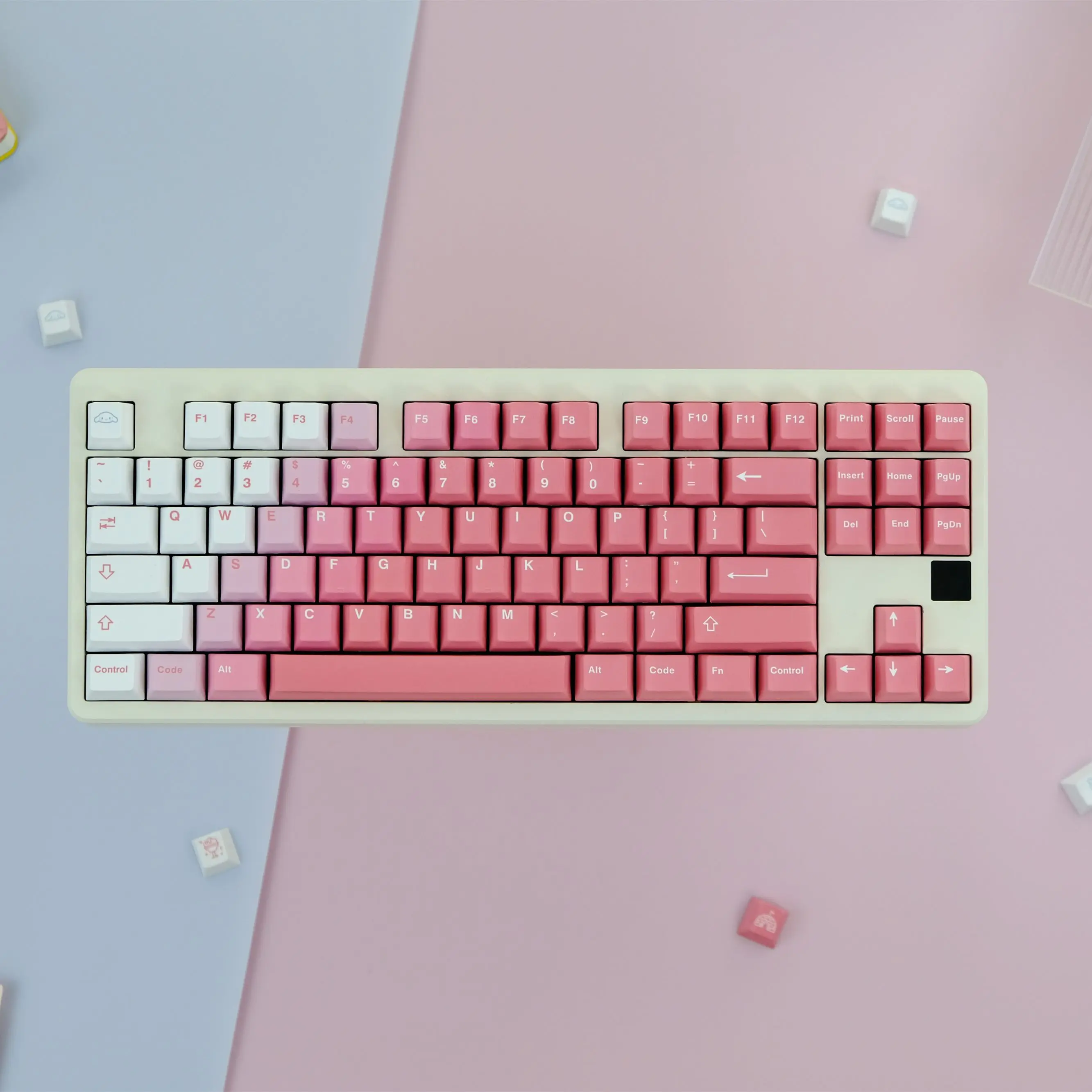 GMK Pink Gradient Keycaps, 134 Keys PBT Keycaps Cherry Profile DYE-SUB ...
