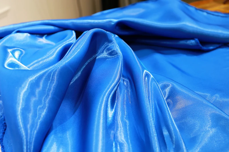 Blue Satin Fabric