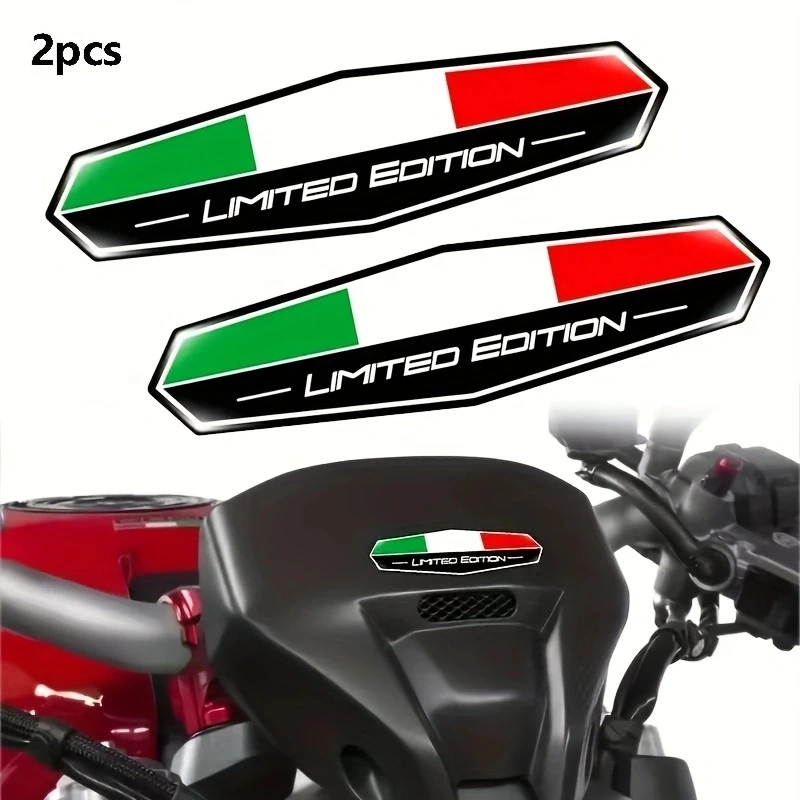 2PCS-Italy-Flag-Sticker-3D-Emblem-Badge-Decoration-Car-Accessories ...