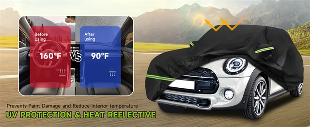 Mini Cooper Headlight Cover Custom All-Weather Waterproof Car Cover For ...