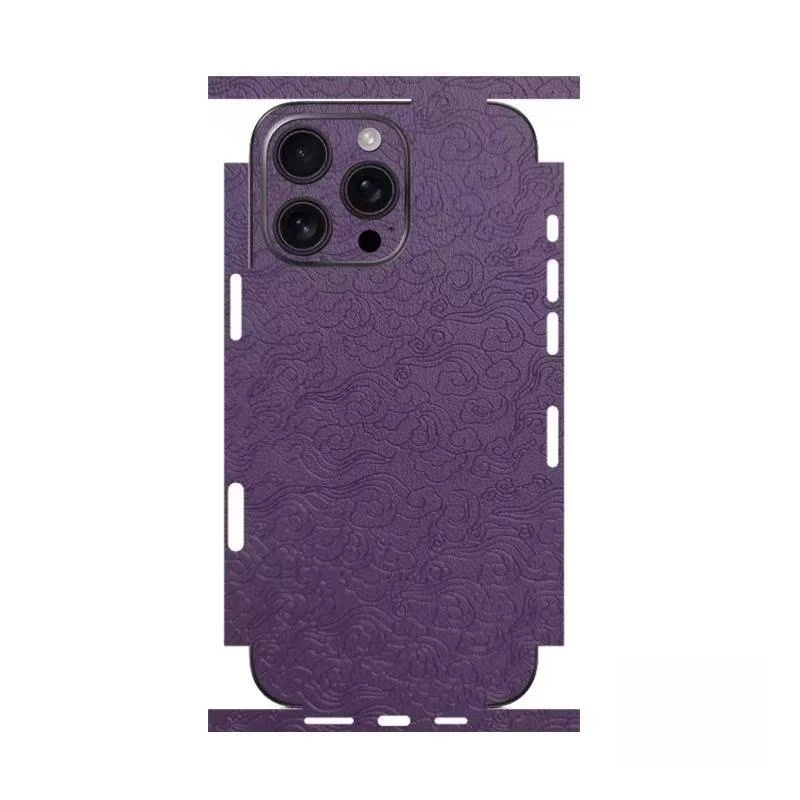 Skin Leather For iPhone17 16 15 Pro Max Back Film 14 Plus Sticker 13 12 ...