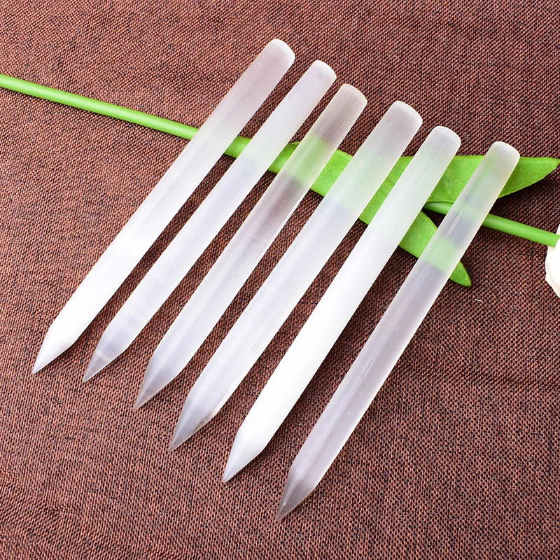 1PC-Natural-Selenite-Pen-Crystal-Home-Decoration-Polished-Stick-Chips ...