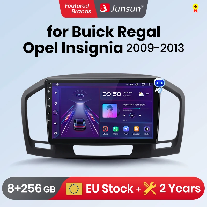 Junsun V1 Pro 8g+128g For Buick Regal Opel Insignia 2009 - 2013 Android ...