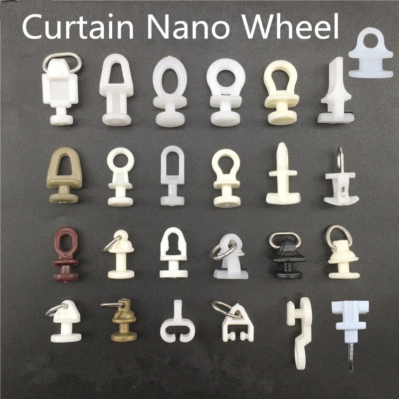 10pcs Curtain Nano Wheel Straight Track Curved Track Roller Curtain ...