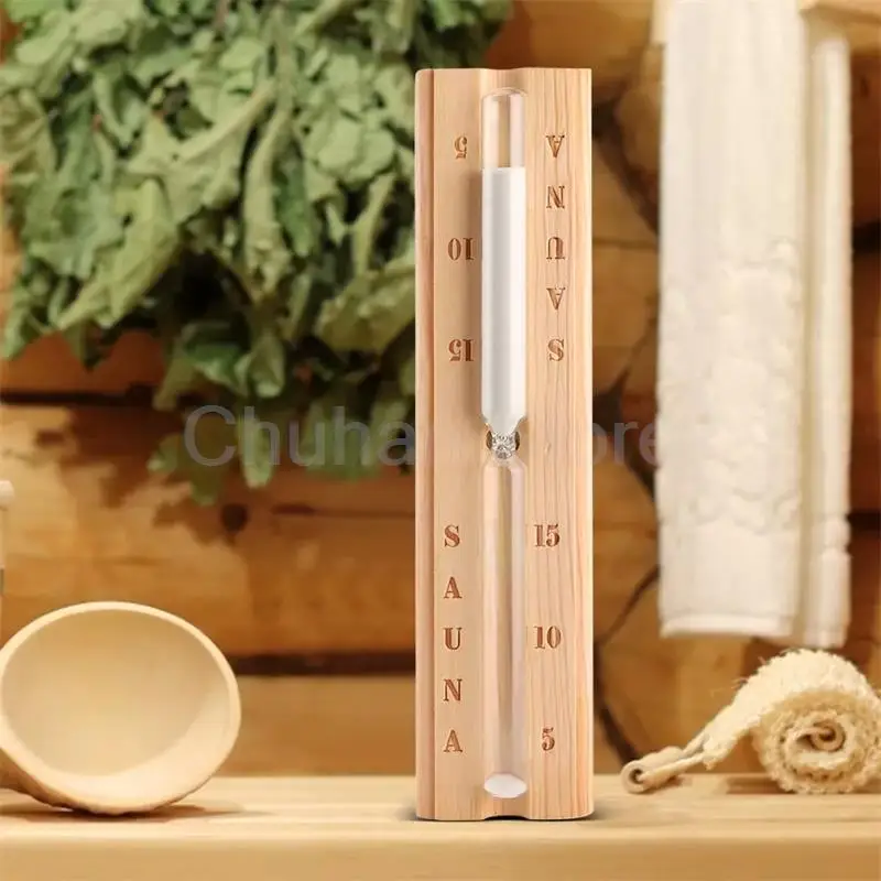 ChuHan-Rotation-Sauna-Timer-15-Minutes-Sauna-Hourglas-Sandglass-Wooden ...