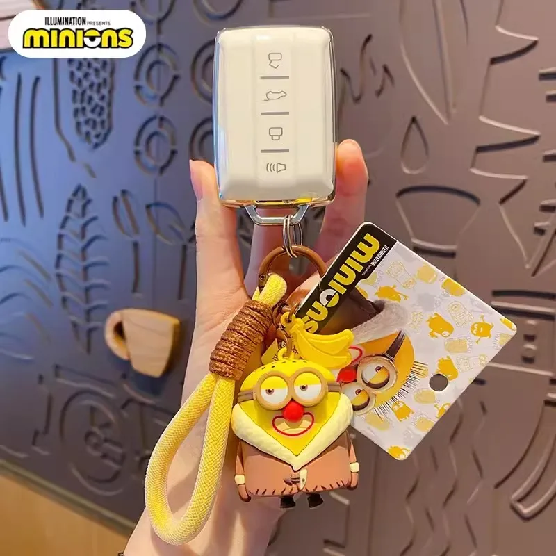Minions-Keychain-Cartoon-Anime-Despicable-Me-Figure-Kevin-Bob-Model ...