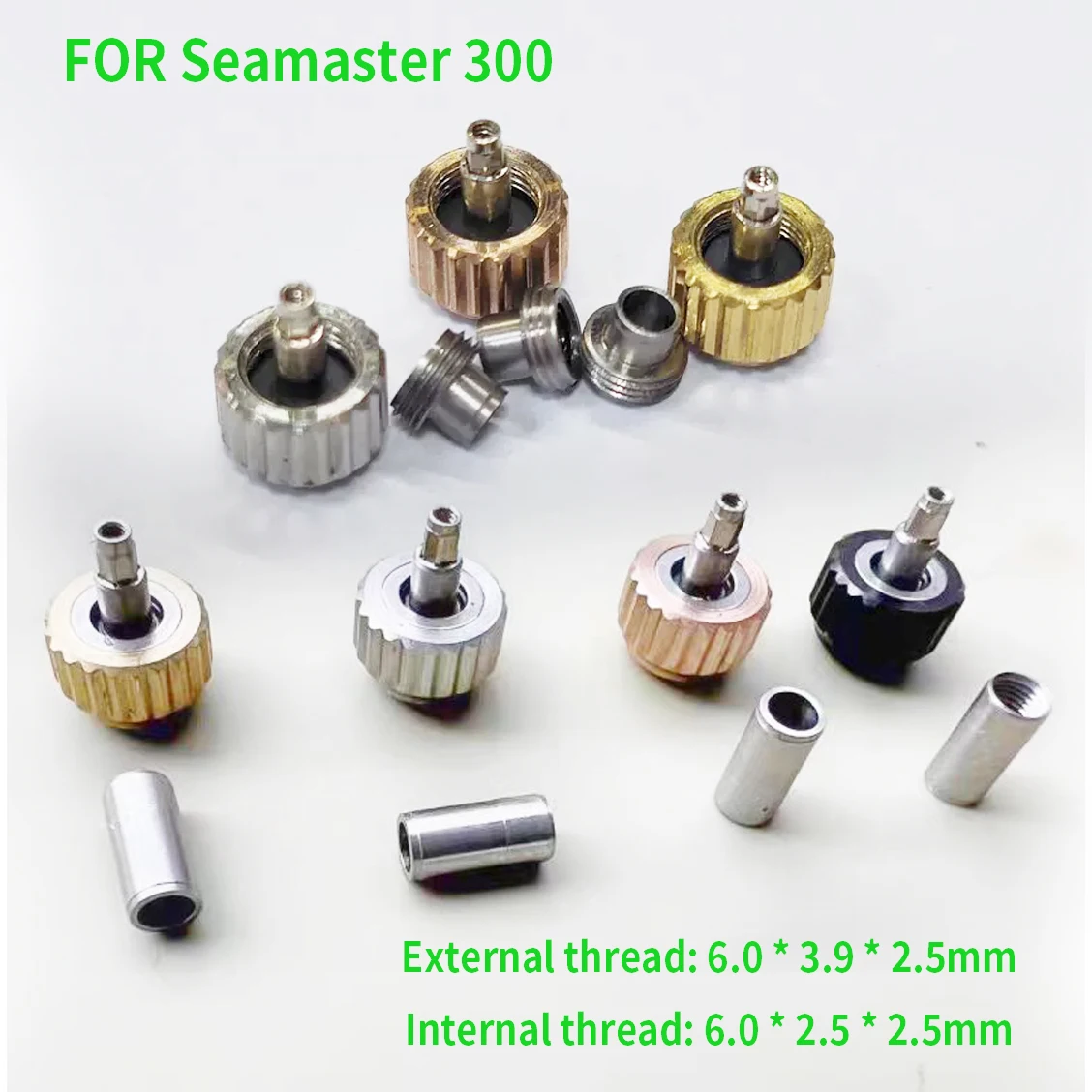 6-0mm-External-Internal-Thread-Watch-Crown-Parts-Set-For-Omega ...