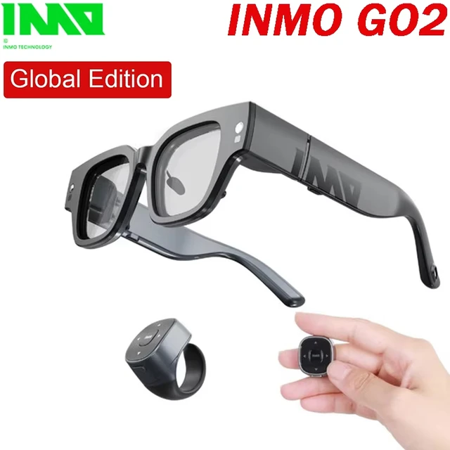 INMO GO2 AR Smart Translation Glasses – Real-time 40 Language Translation, Wireless Bluetooth ...