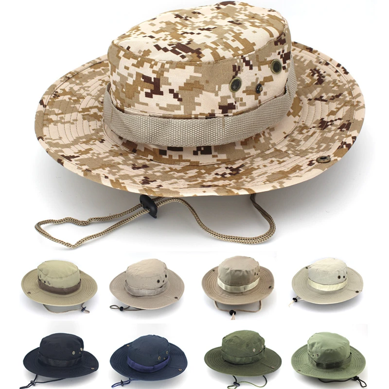 Multicam-Tactical-Airsoft-Sniper-Camouflage-Bucket-Boonie-Hats-Nepalese ...