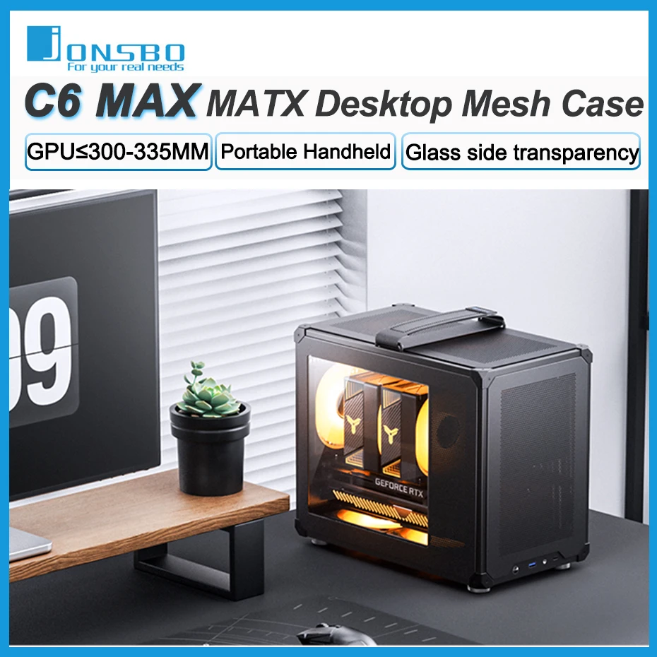 JONSBO-C6-MAX-MATX-Mesh-Computer-Case-Side-Transparent-With-Handle ...