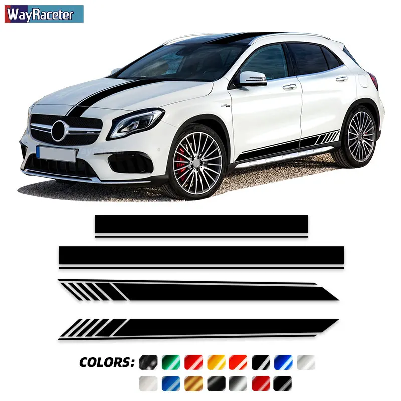 Fits Mercedes GLA X156 Activity Style side stripes decal set GLA45 45 ...