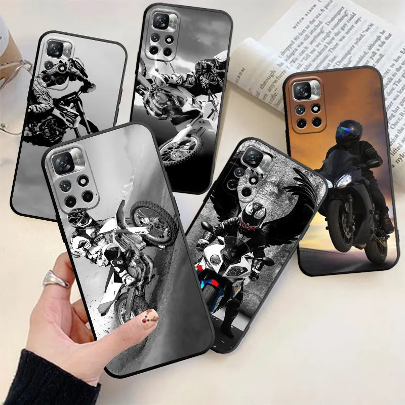 Moto-Cross-Motorcycle-Sports-Phone-Case-For-Xiaomi-Redmi-Note-11-10-9 ...