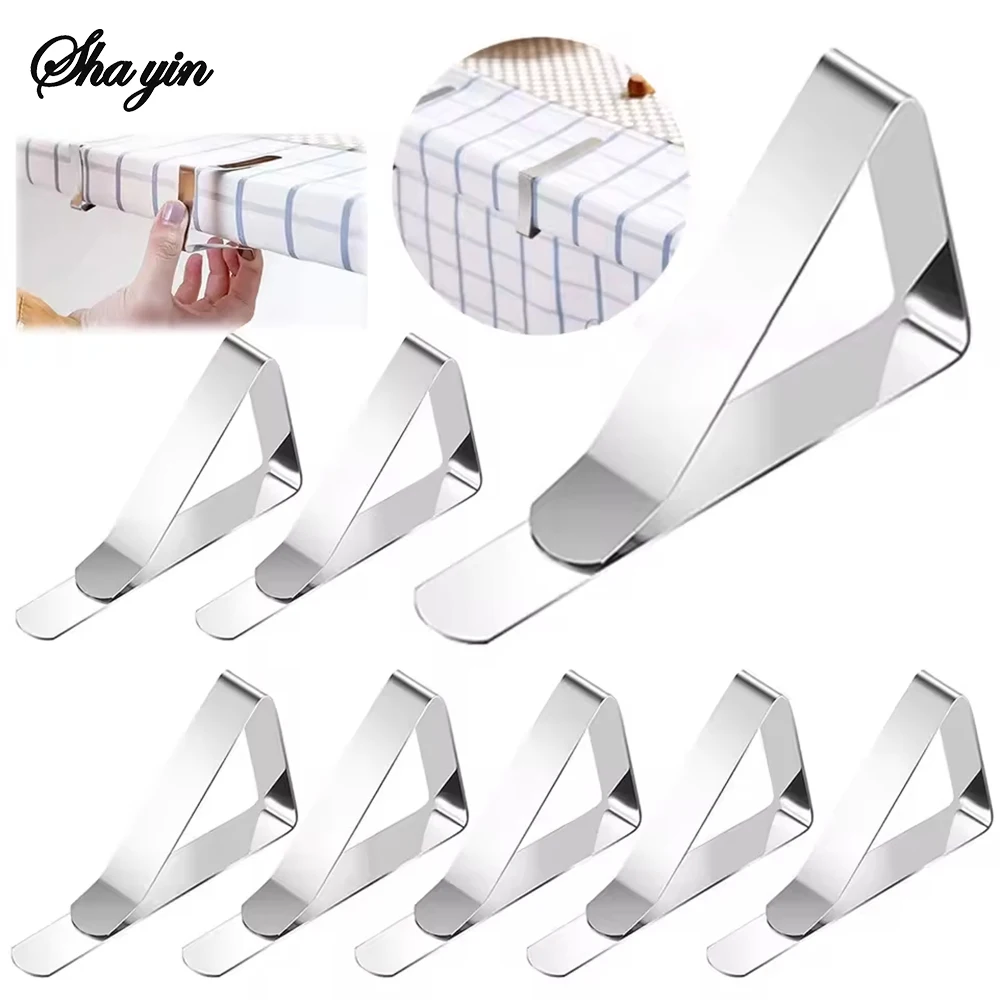 8-12Pcs Stainless Steel Table Cloth Clip Wedding Picnic Table Cover ...
