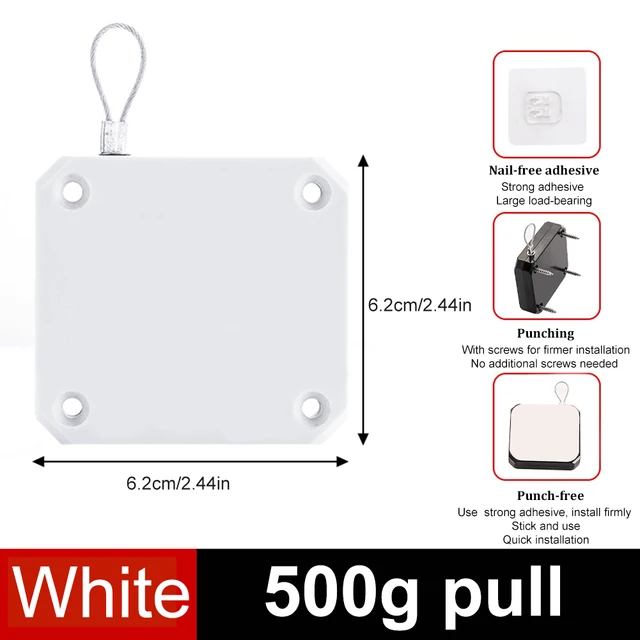 Punch-free Automatic Door Closer Automatically Close 500/800/1000g Pull ...