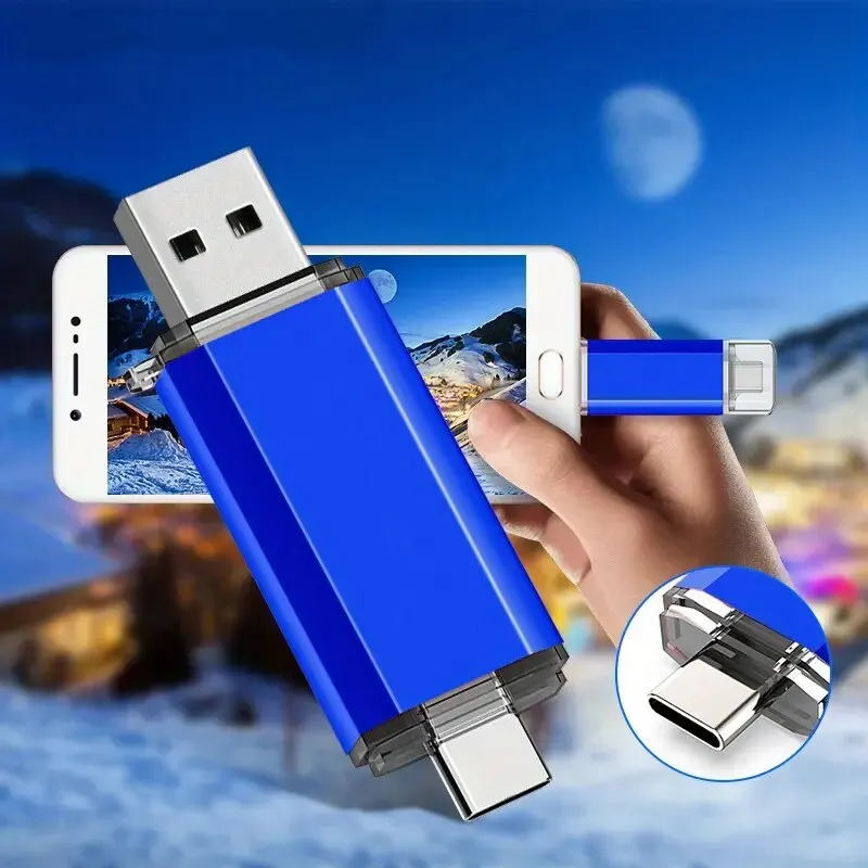 Unidade-Flash-USB-de-Alta-Velocidade-Pendrive-Tipo-C-Unidades-Flash-OTG ...