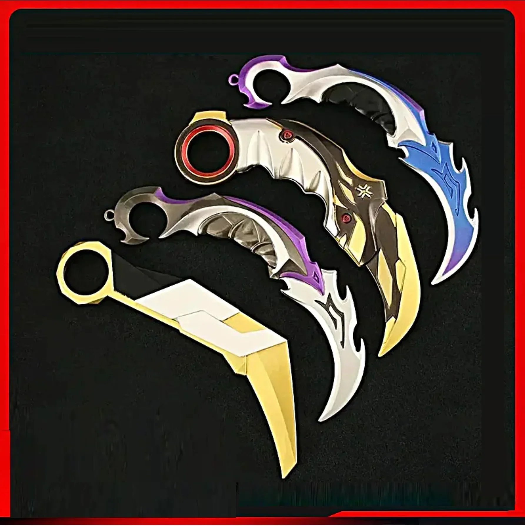 Valorant-Karambit-Prime-Reaver-Weapon-Brinquedos-sem-cortes-Faca-Garra ...