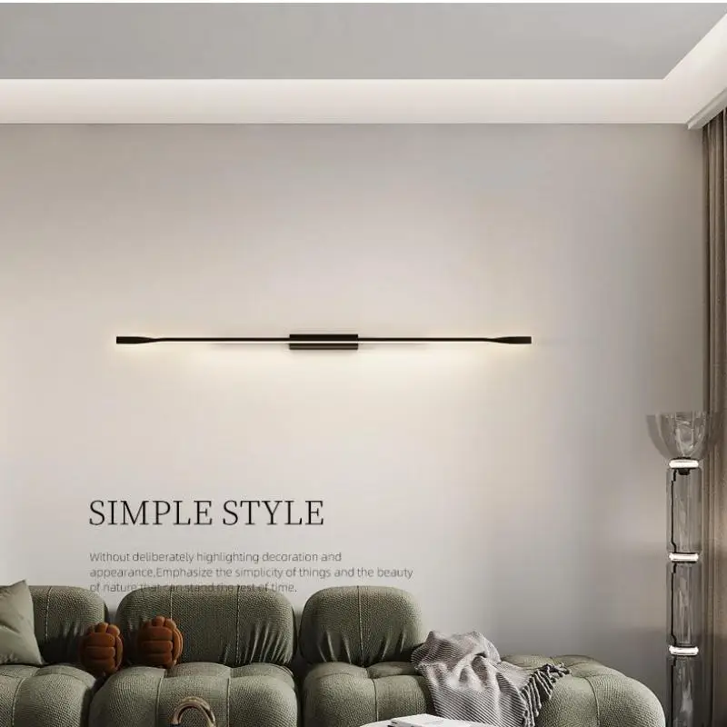 Nordic Twisted Led Bar Wall Lamp Light For Exhibition Hall Living Room ...