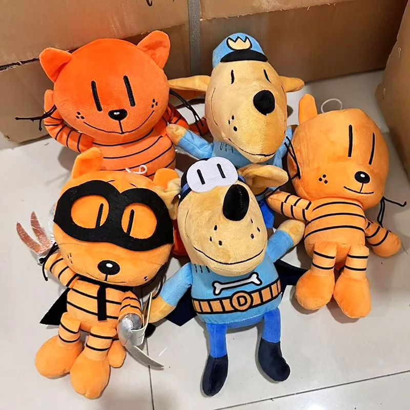 New Dog Man Plush Toy Dogman Petey the Cat Cloak Puppy Chief Stuffed ...