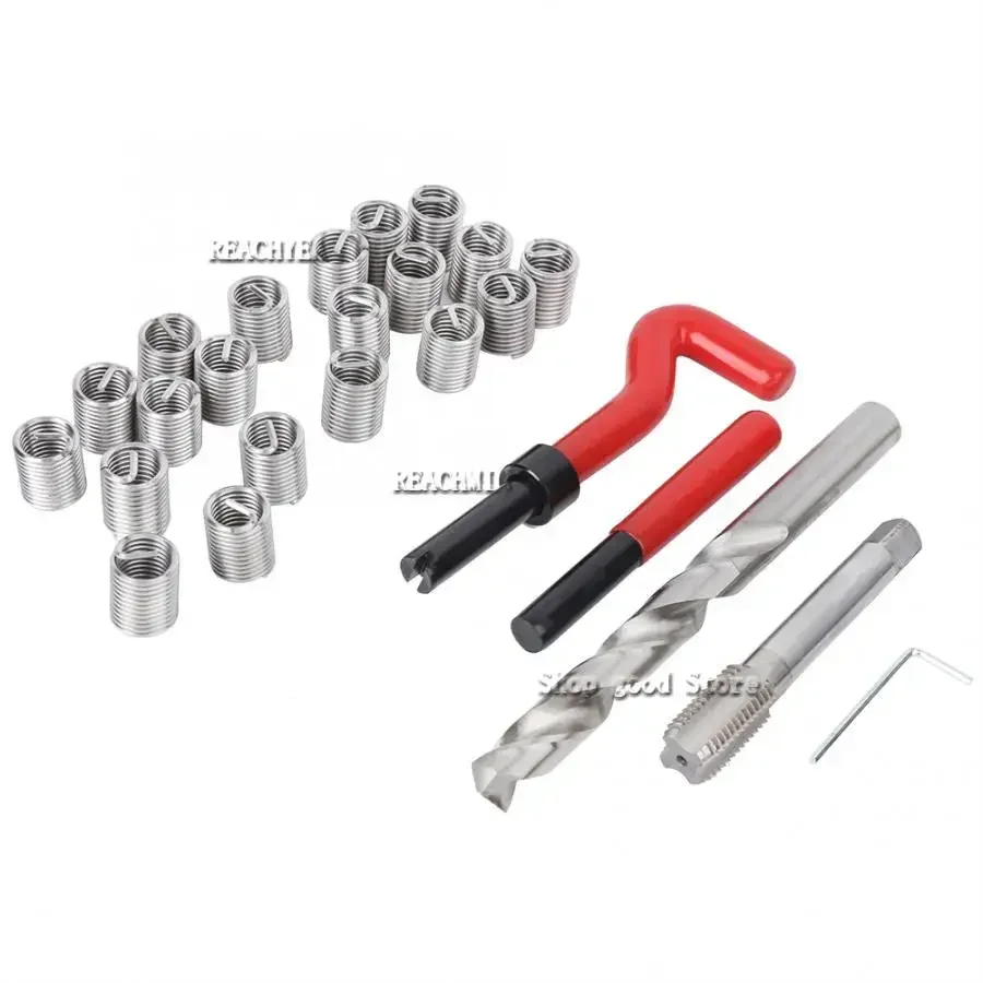 25pcs M3/M4/M5/M6/M7/M8/M10/M12/M14 Thread Repair Insert Kit Damaged ...