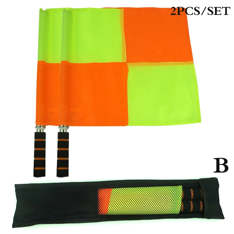 2pcs-set-37-46cm-World-Soccer-Referee-Flag-Fair-Play-Sports-Match ...