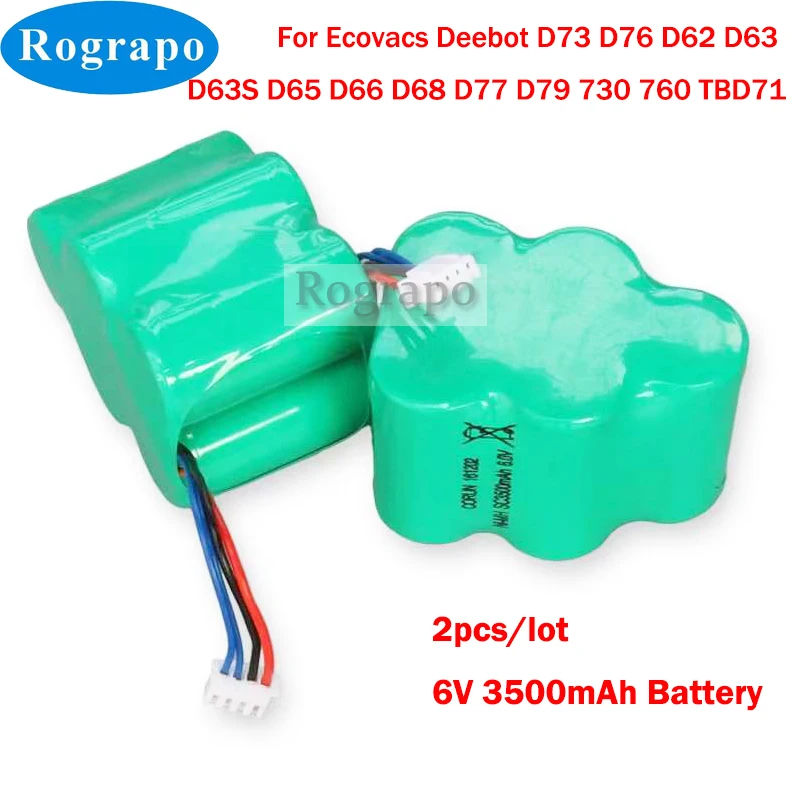2pcs-6V-3500mAh-NI-MH-Battery-for-Ecovacs-Deebot-D73-D76-D62-D63-D63S ...