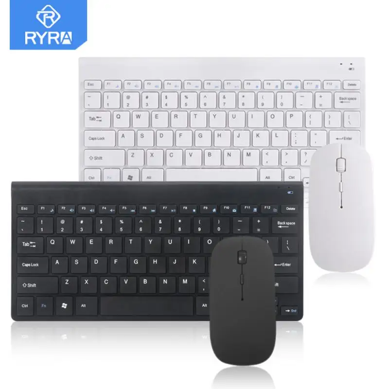 RYRA 2.4G Wireless Keyboard And Mouse Suit USB2.0 Portable Slim Design ...