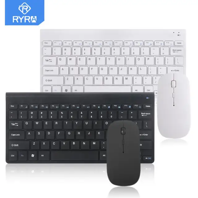 RYRA 2.4G Wireless Keyboard And Mouse Suit USB2.0 Portable Slim Design ...