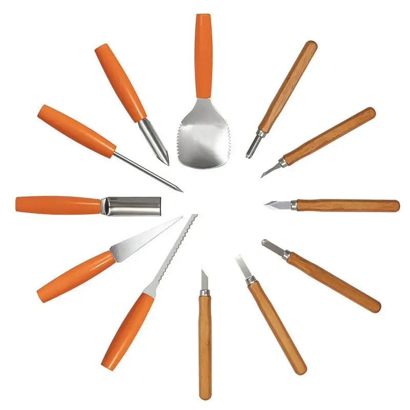 12pcs-Halloween-Pumpkin-Carving-Tool-Set-Stainless-Steel-Carved-Cutting ...