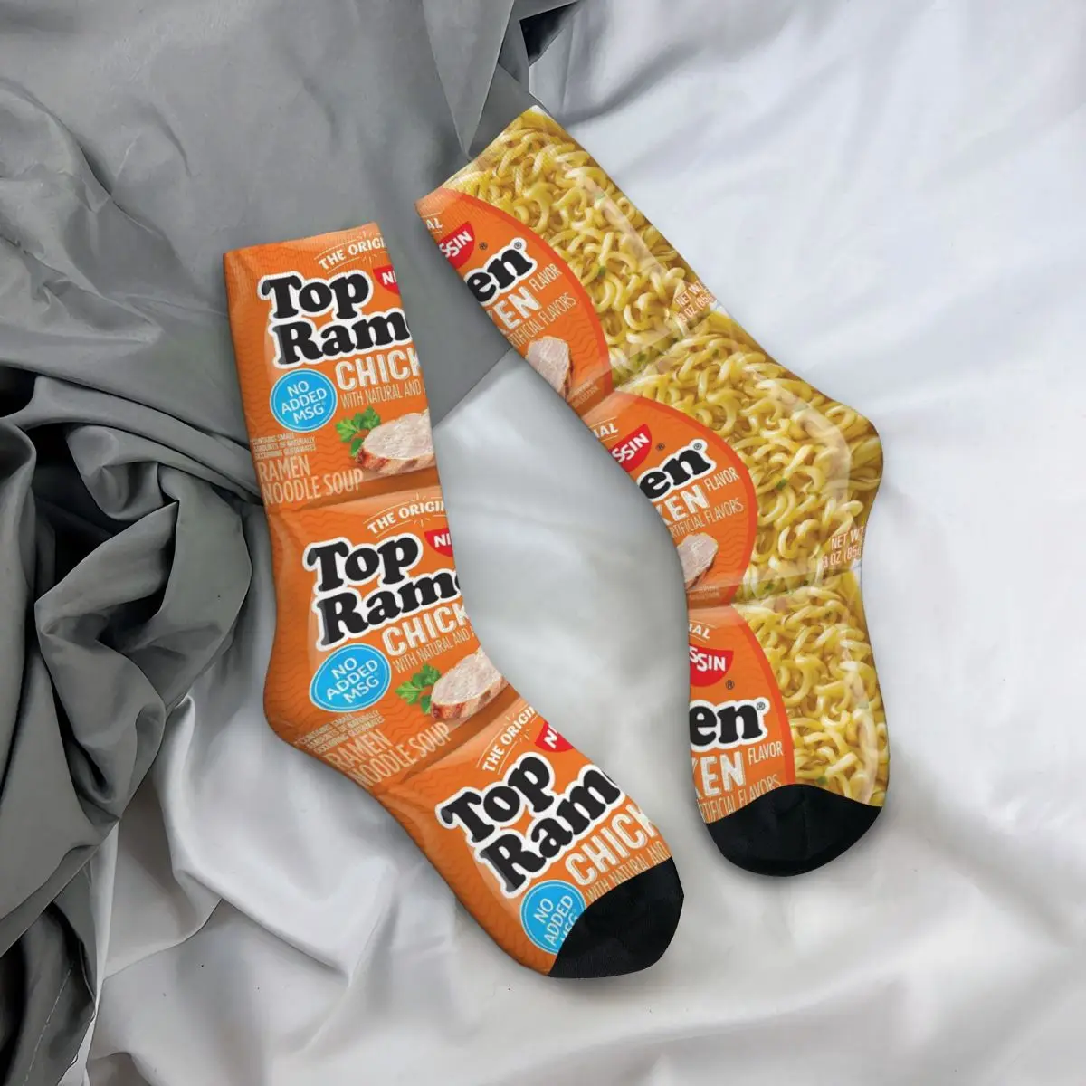 T-Top-Ramen-Chicken-Socks-Autumn-Noodle-Pattern-Stockings-Korean-Unisex ...