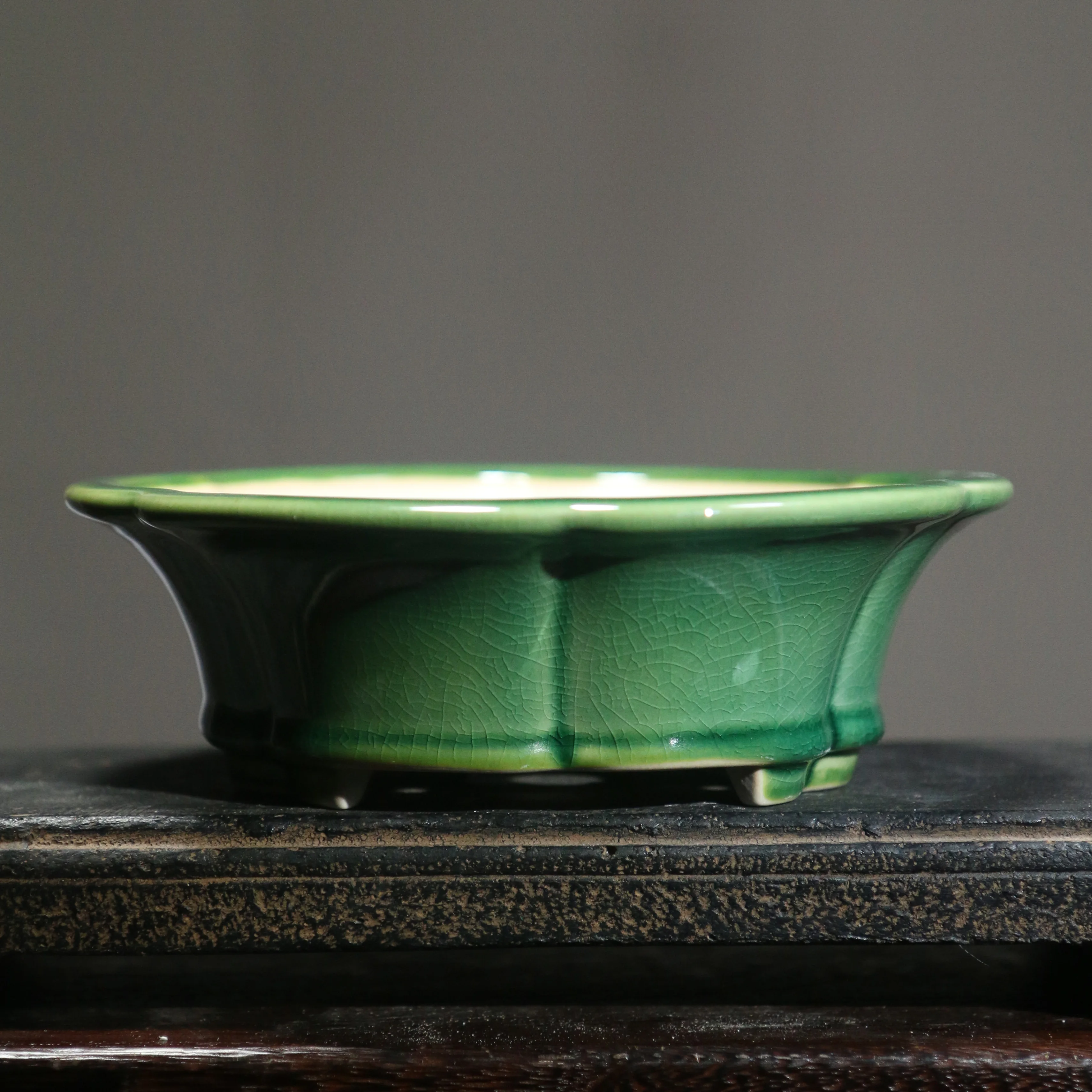 Purple-Sand-Flower-Pot-Plum-Shaped-Flower-Bonsai-Pot-Japanese ...