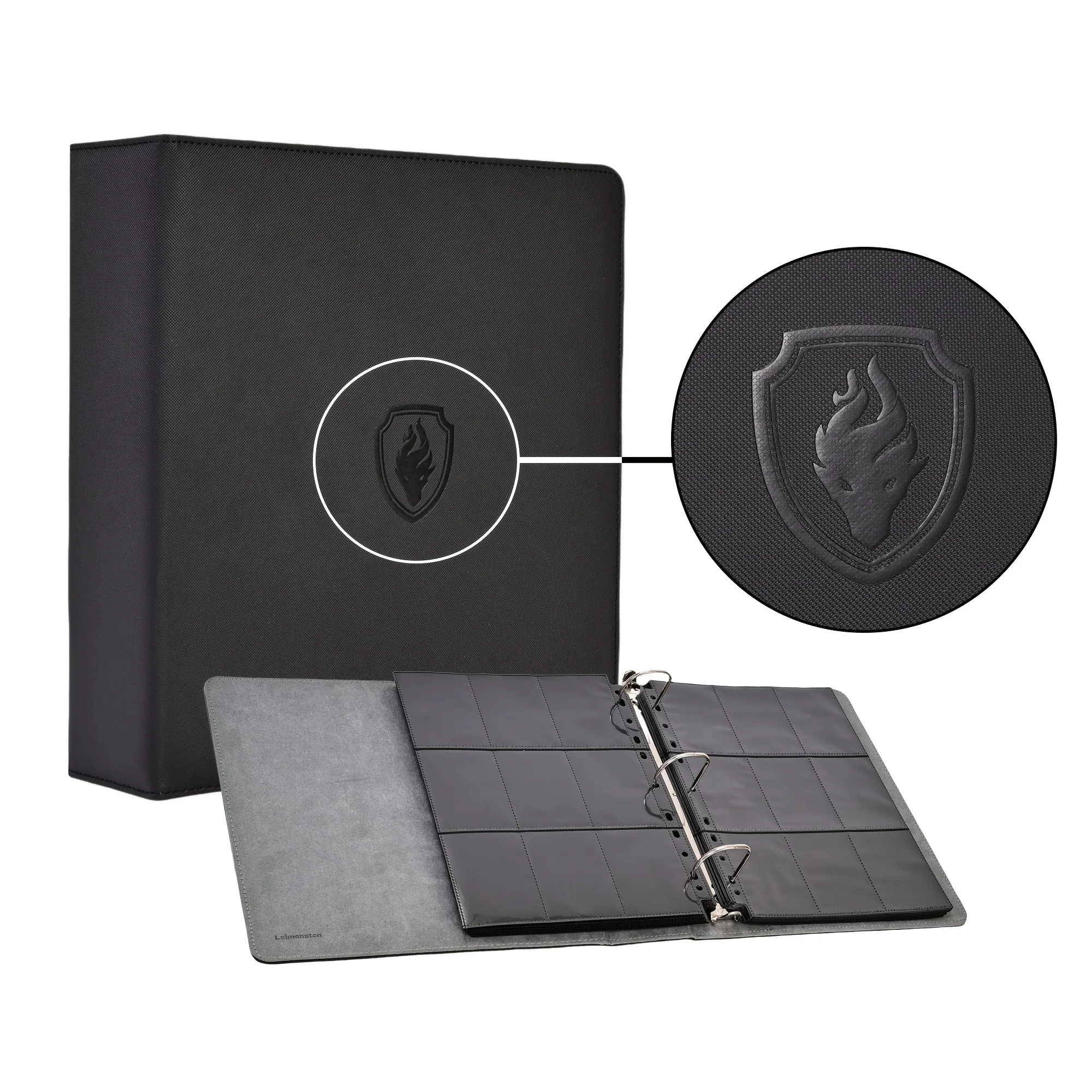 3 Ring TCG Binder for 9 Pocket Trading Card Pages - 50+ Page Capacity ...