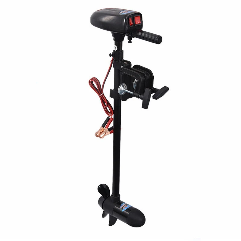 DC 12V Inflatable Boat Motor, 18LBS Electric Motor for Kayak Small ...