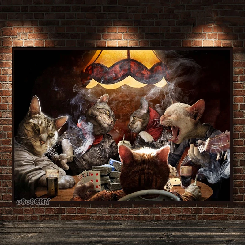 Cats Playing Poker