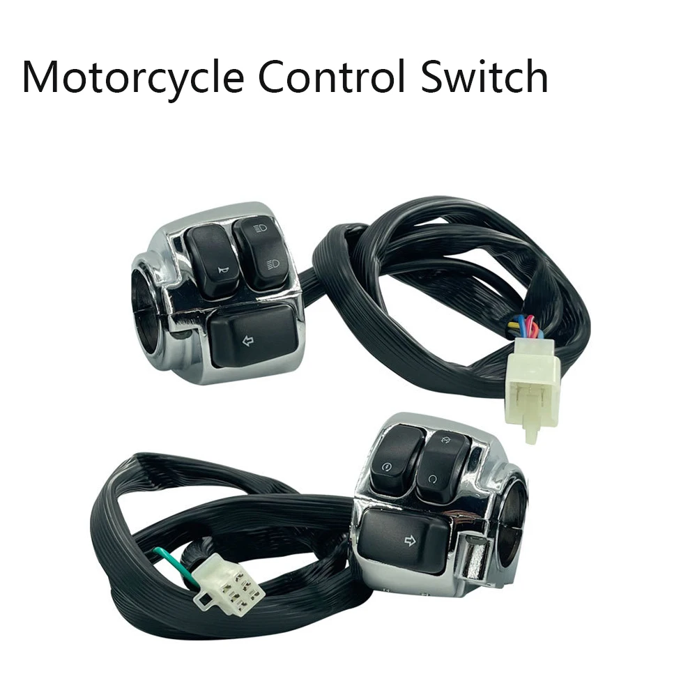 Motorcycle Black 1" Handlebar Turn Signal Control Switch For Harley ...