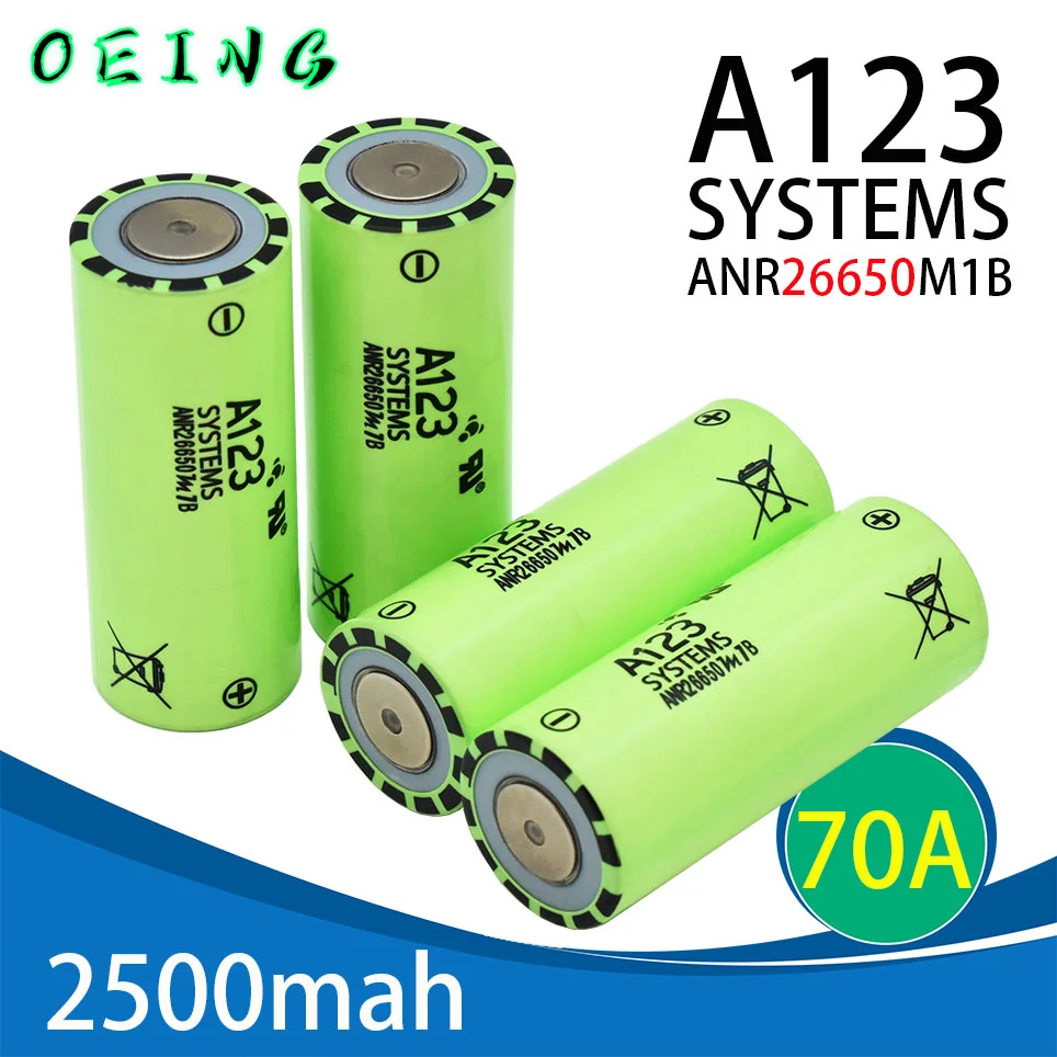 2022-NEWEST-A123-26650-rechargeable-battery-M1B-26650-2400mah-2500mah ...