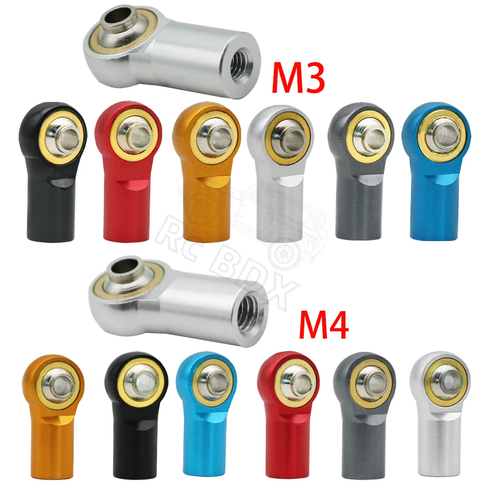 Metal m3 m4 link tie rod end bola conjunta amortecedor de bola conjunta para 1/10 rc carro ...