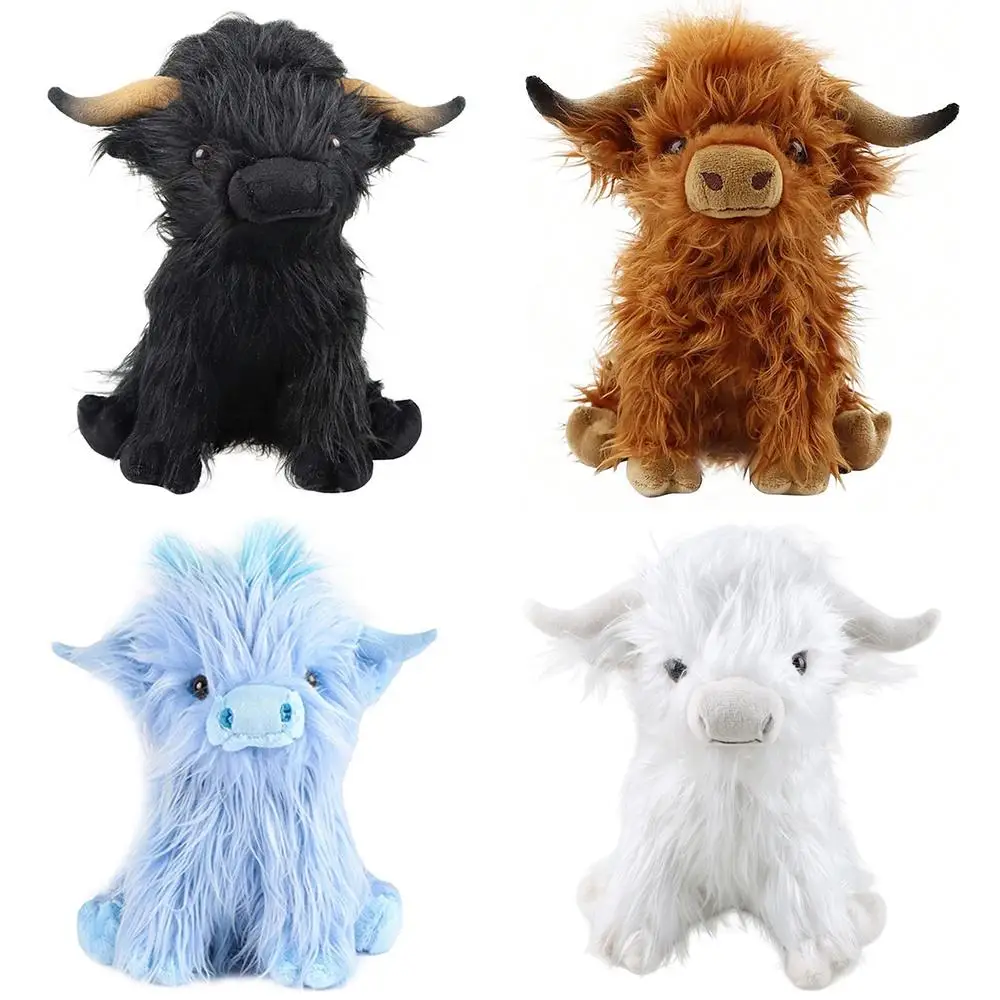 27cm-Cute-Highland-Cow-Plush-Toys-Stuffed-Animal-Toy-Dolls-Simulation ...