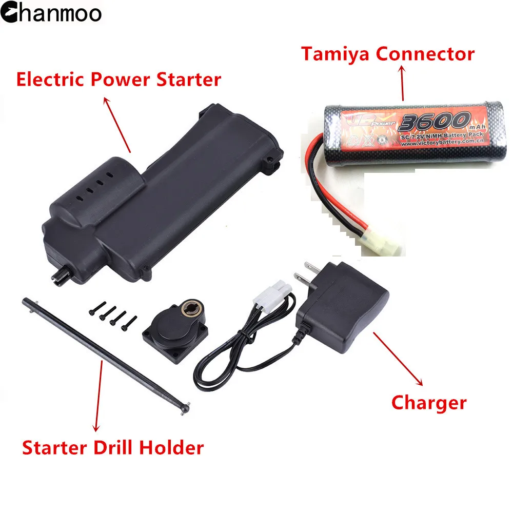 70111-Electric-Handheld-Power-Starter-With-Battery-for-RC-Car-HSP ...