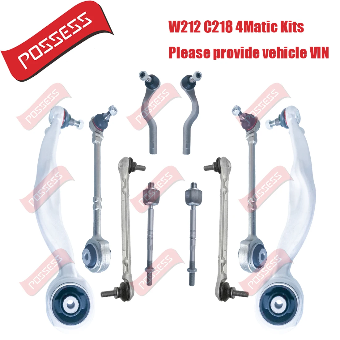 프론트 액슬 서스펜션 컨트롤 암 볼 조인트 스태빌라이저 링크 타이로드 엔드 키트, 메르세데스 벤츠 E 클래스 W212 S212 ...
