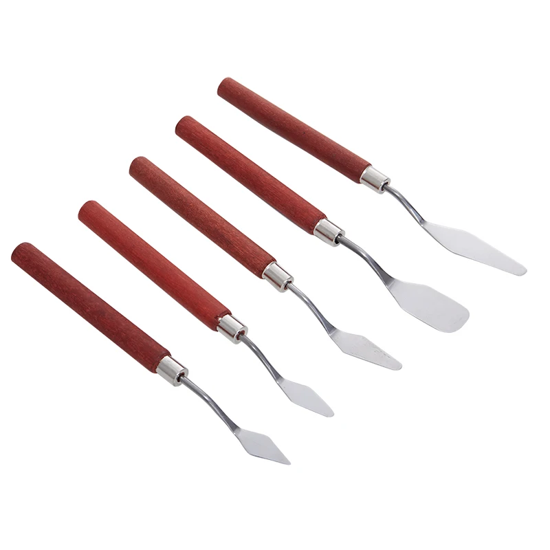 5pcs-Stainless-Steel-Oil-Painting-Palette-Knife-Artist-Spatula-Art ...